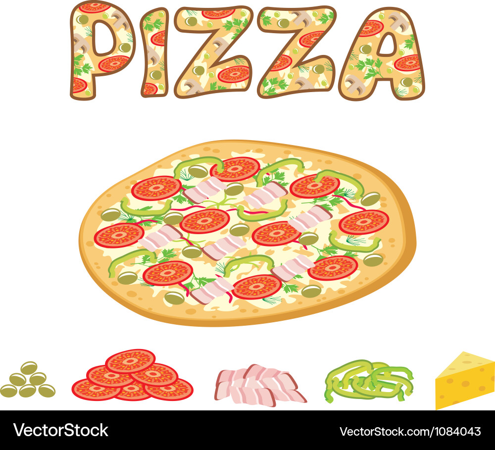 Pizza Royalty Free Vector Image - VectorStock