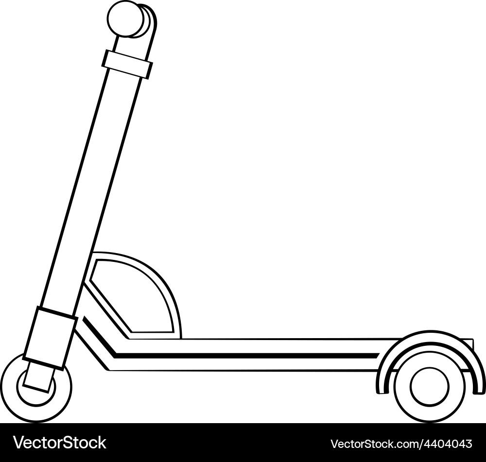 Scooter Royalty Free Vector Image - VectorStock
