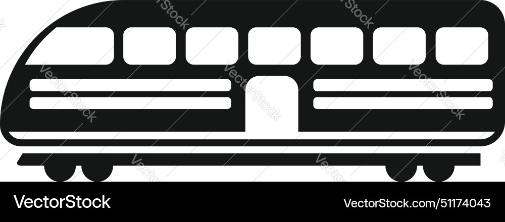 Urban speed train icon simple public metro Vector Image