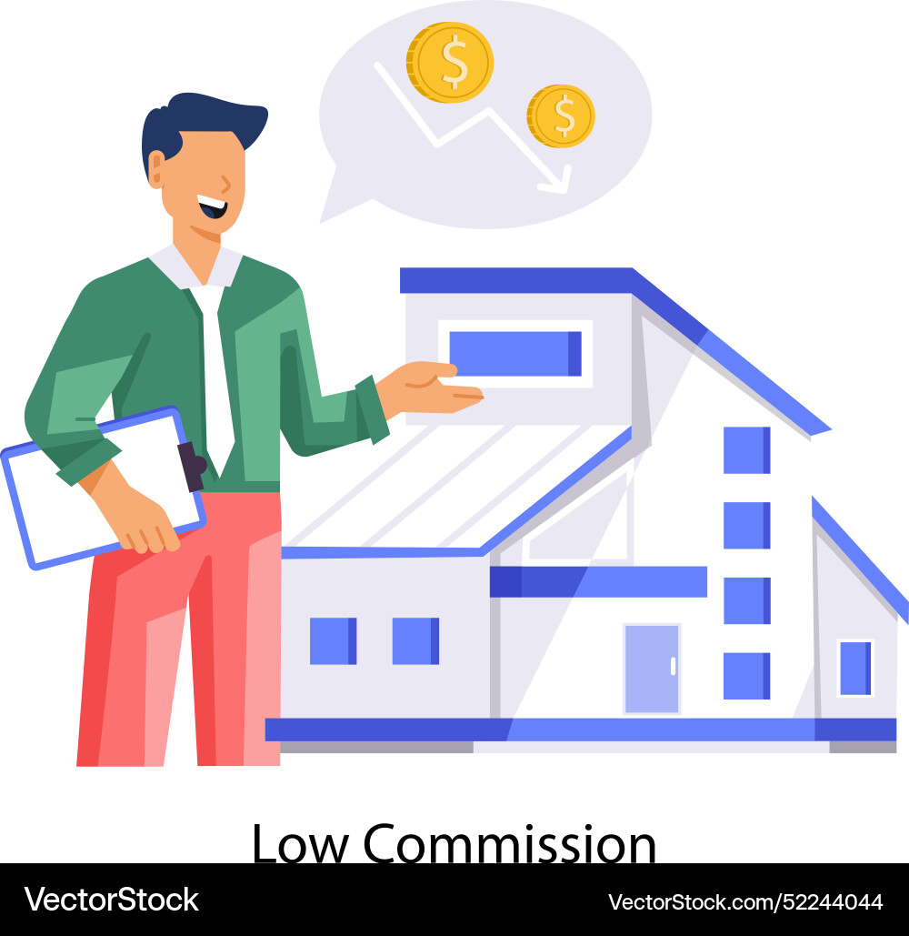 Basic rgba flat of low commission bro Royalty Free Vector