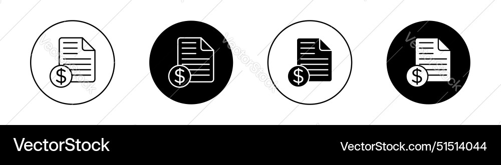 Invoice icon Royalty Free Vector Image - VectorStock