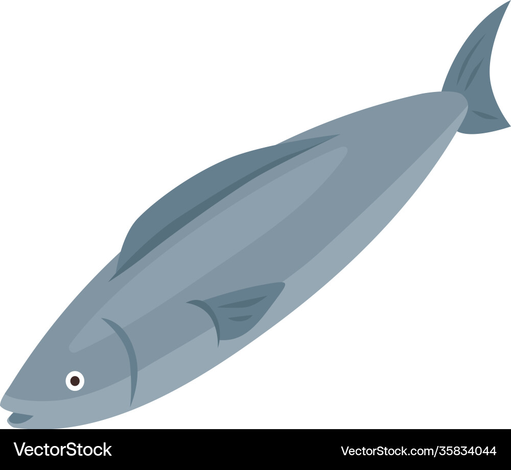 Isometric fish icon Royalty Free Vector Image - VectorStock