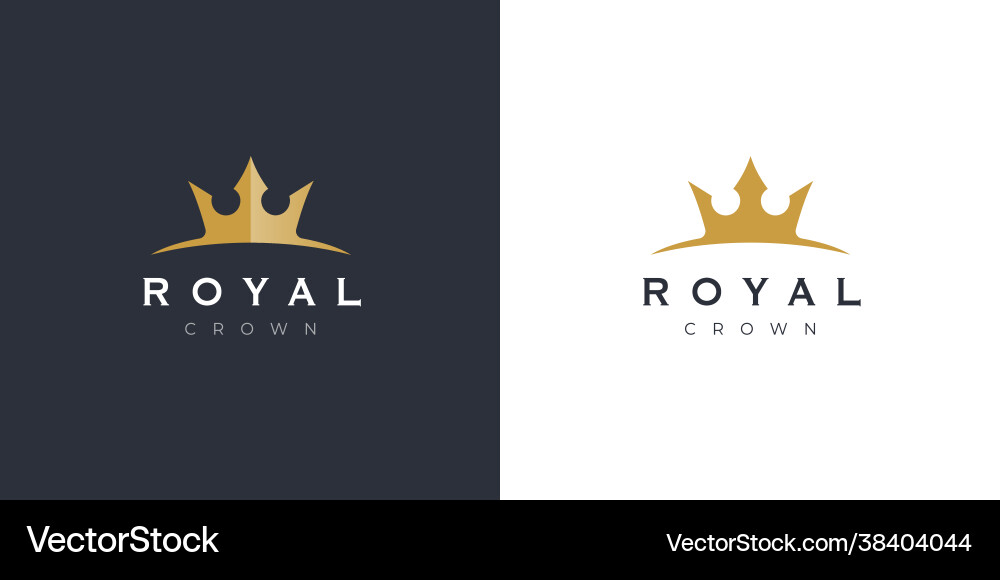 Krone Logo Symbol Lizenzfreies Vektorbild - VectorStock