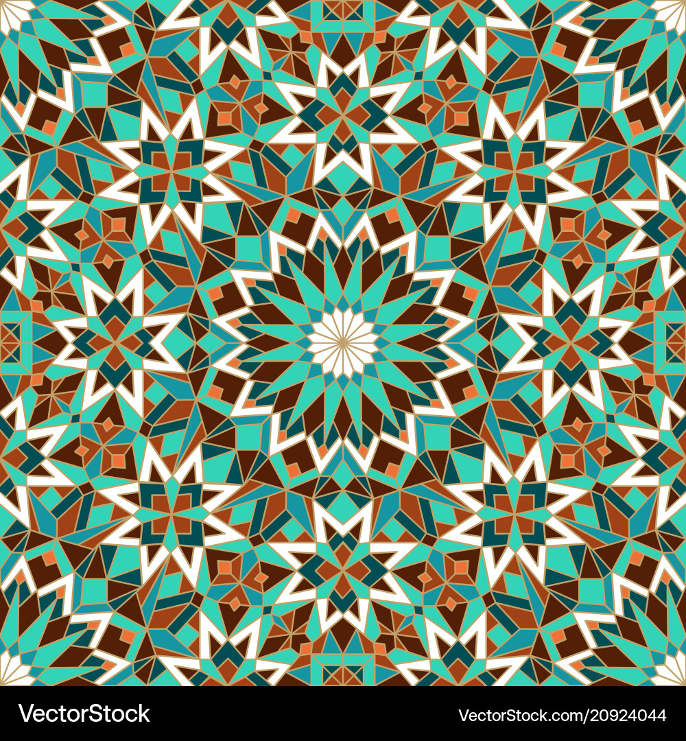 Moroccan Mosaic Pattern Royalty Free Vector Image