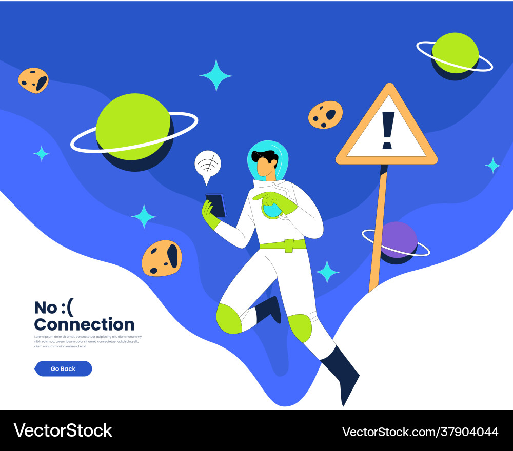 No internet connection Royalty Free Vector Image