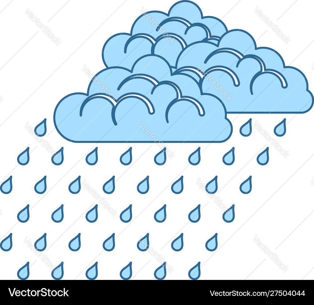 Rainfall icon Royalty Free Vector Image - VectorStock