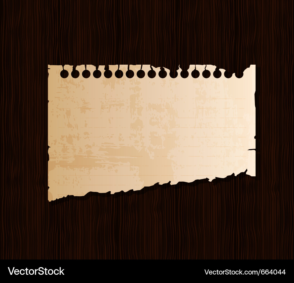 Rustic Paper Banner Royalty Free Vector Image - VectorStock