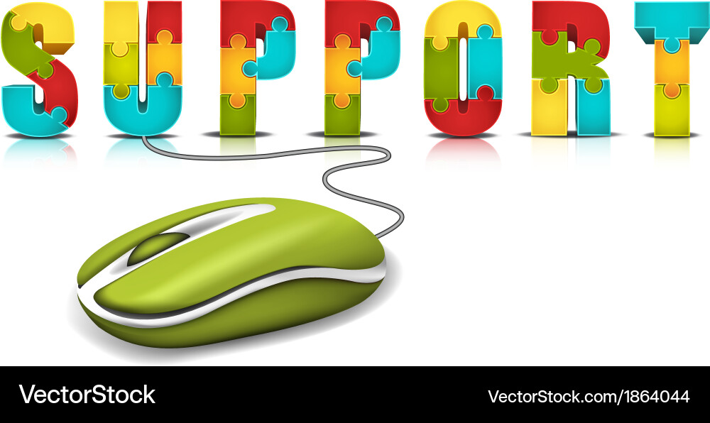 Support Royalty Free Vector Image - VectorStock