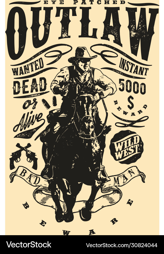 Wanted Royalty Free Vector Image - VectorStock