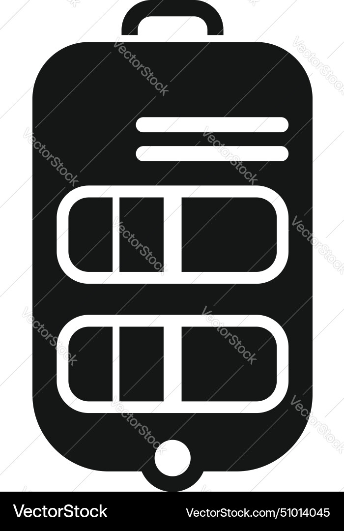 Alert smart key icon simple control Royalty Free Vector