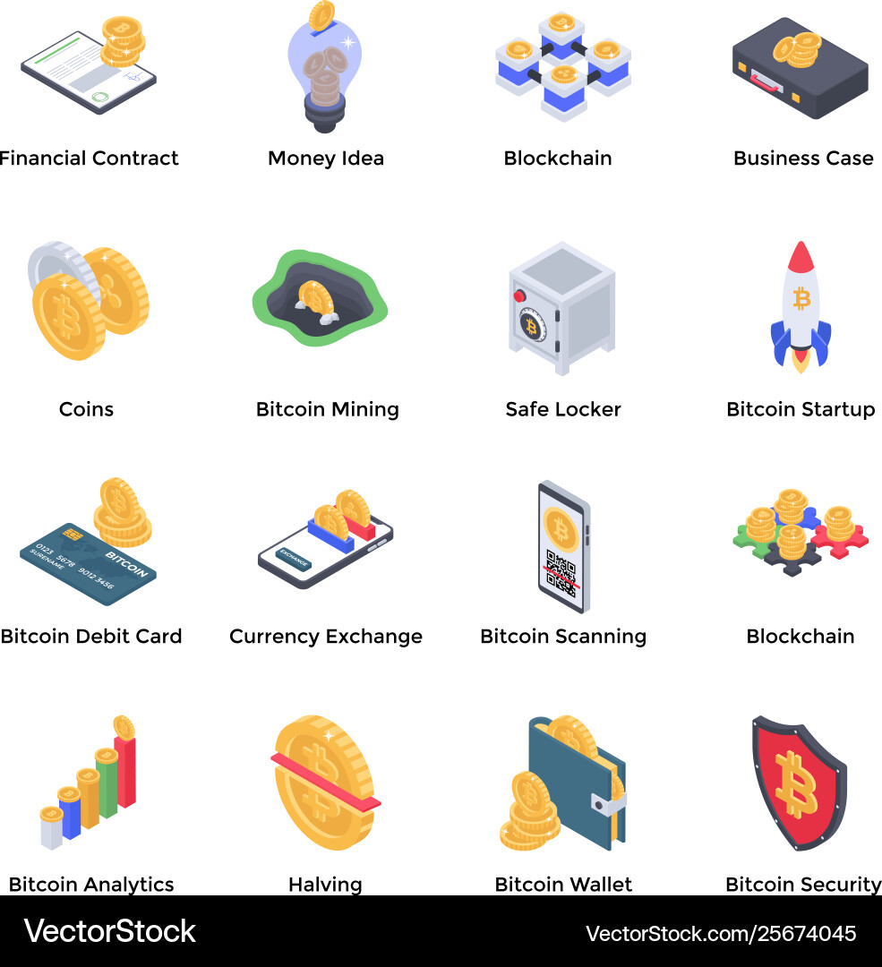 Bitcoin Halving Vector Images (over 150)