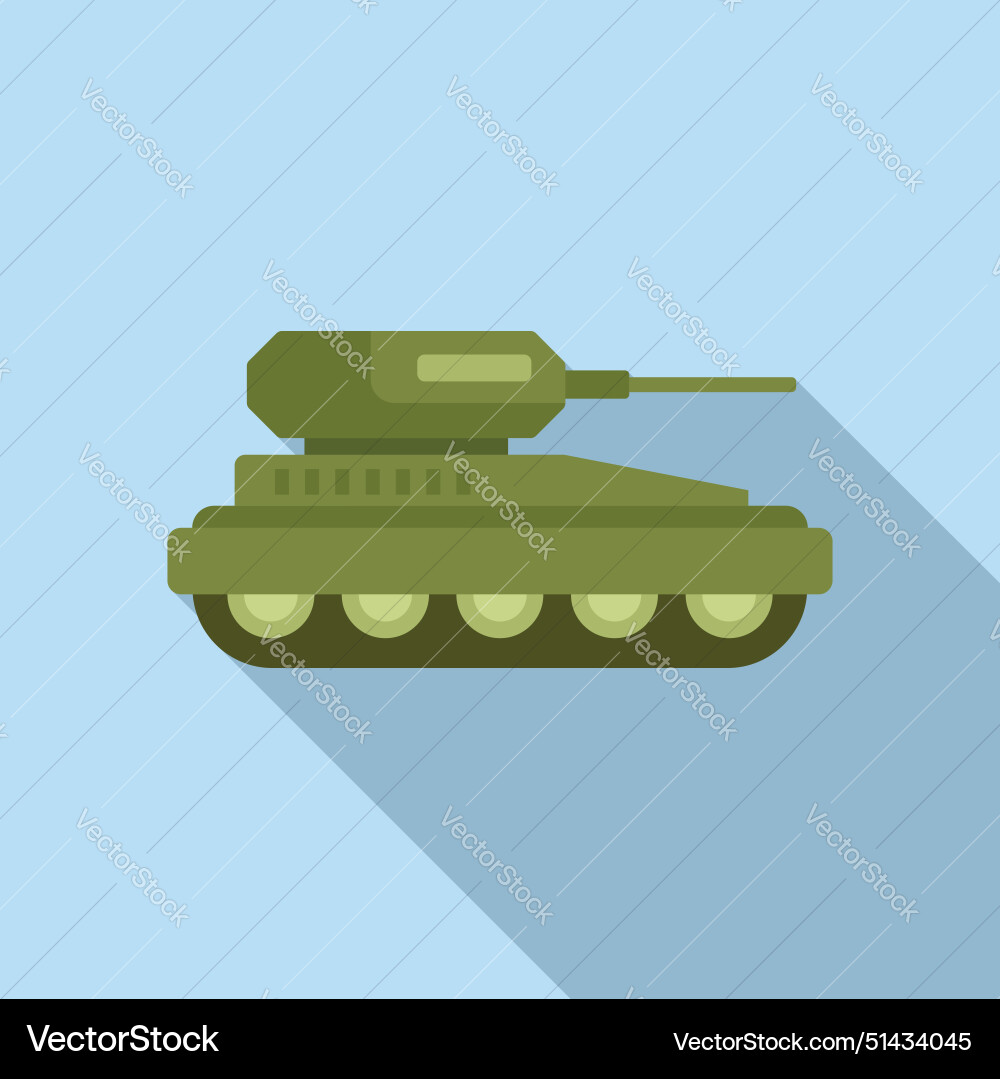 Flat design military tank icon Royalty Free Vector Image Flat design military tank icon Royalty Free Vector Image