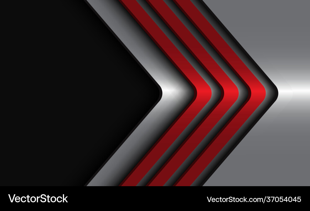 Metallic Arrows - Red & Silver – Royalty-Free Vector | VectorStock