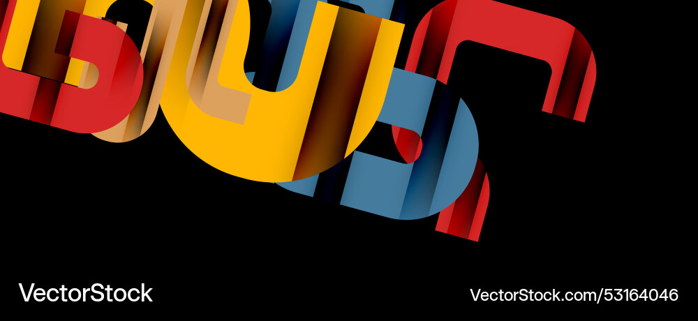 Lines abstract letter style design background Vector Image