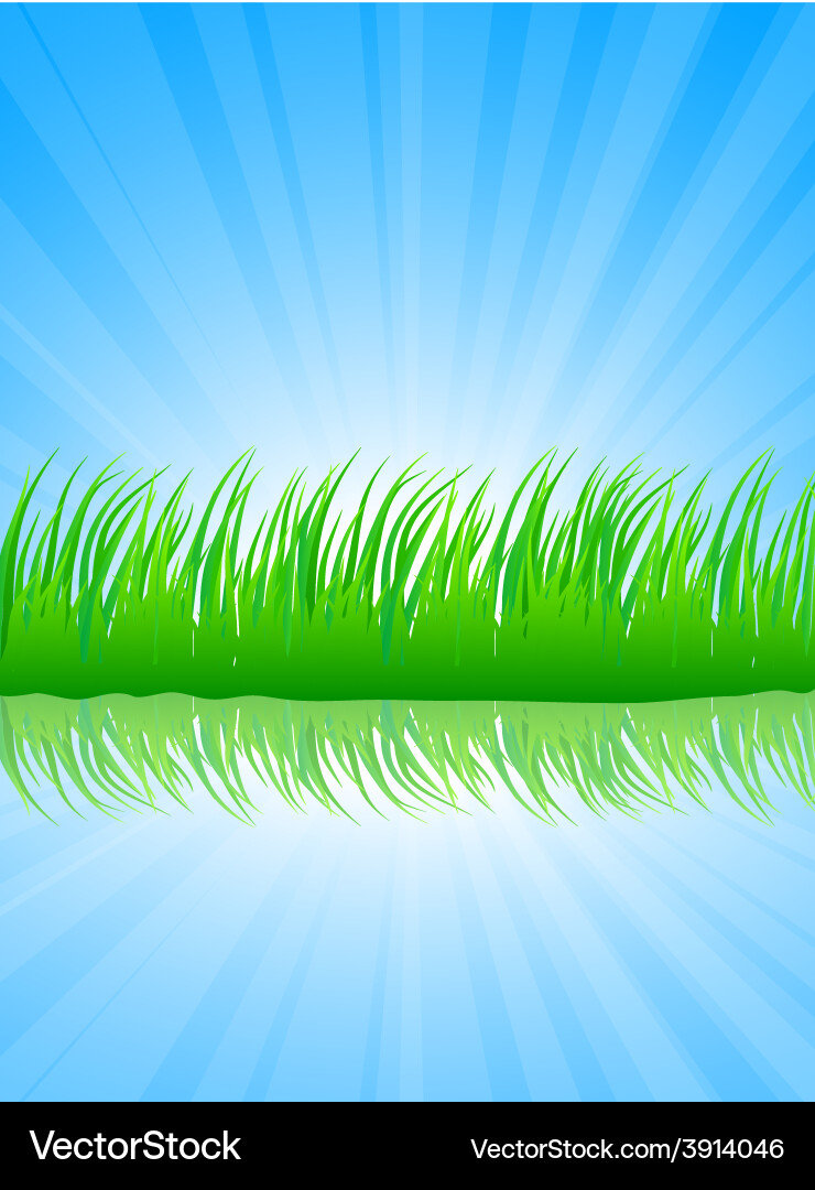 Lush grass Royalty Free Vector Image - VectorStock