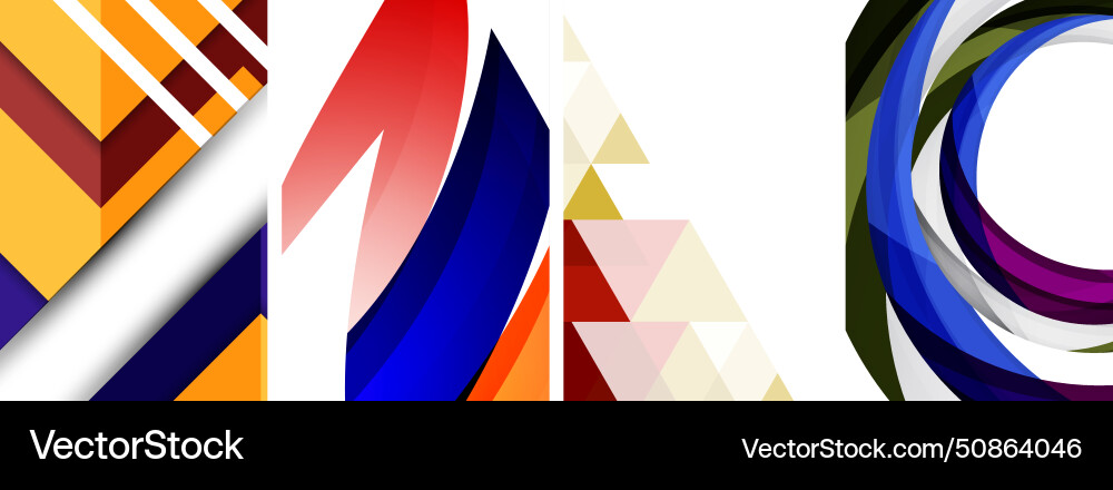 Posters - minimalist geometric abstract Royalty Free Vector