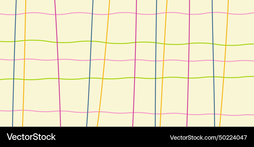 Colorful lines doodle pattern background Vector Image