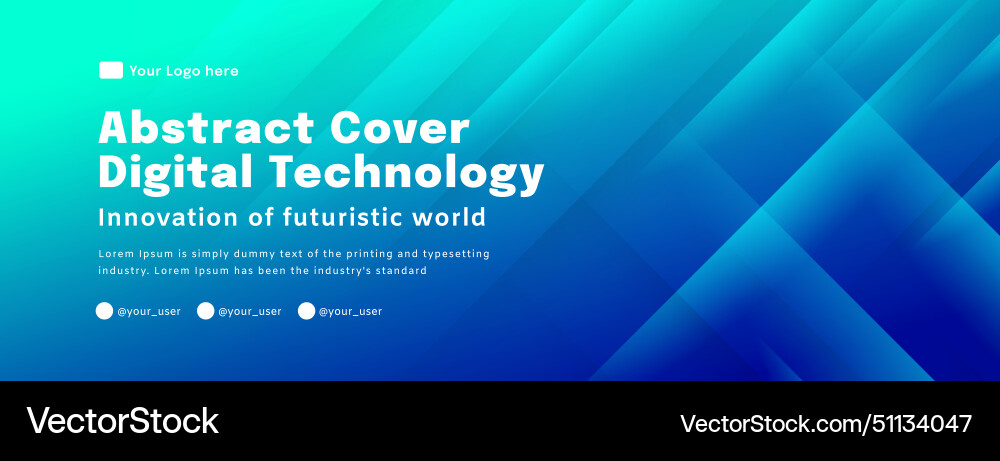 Digital technology poster cover speed connect blue