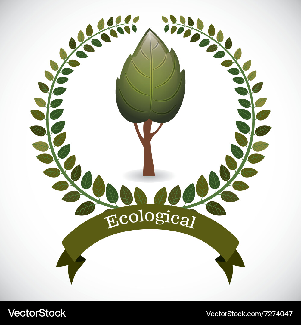 Ecological product design Royalty Free Vector Image