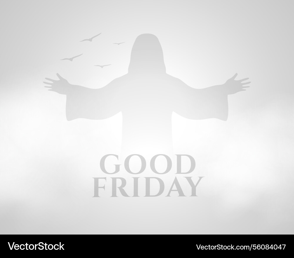 Holy week good friday wishes background with birds