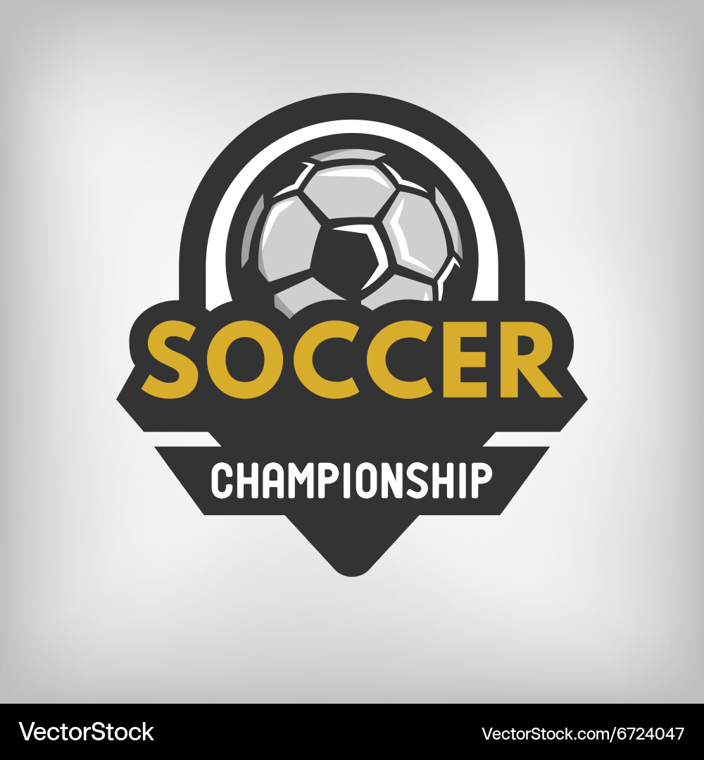 Soccer sports logo Royalty Free Vector Image - VectorStock