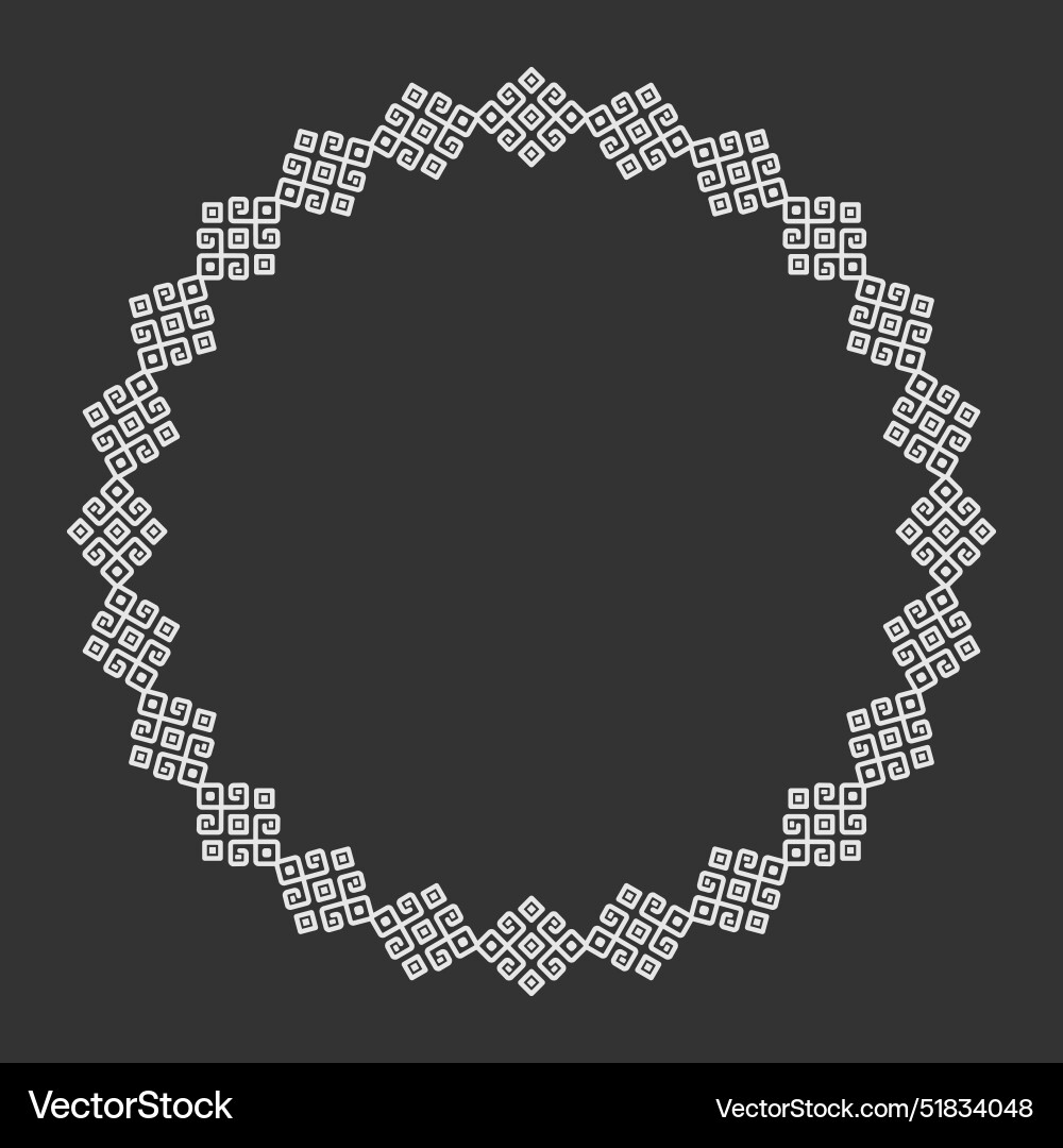 Abstract round frame isolated Royalty Free Vector Image