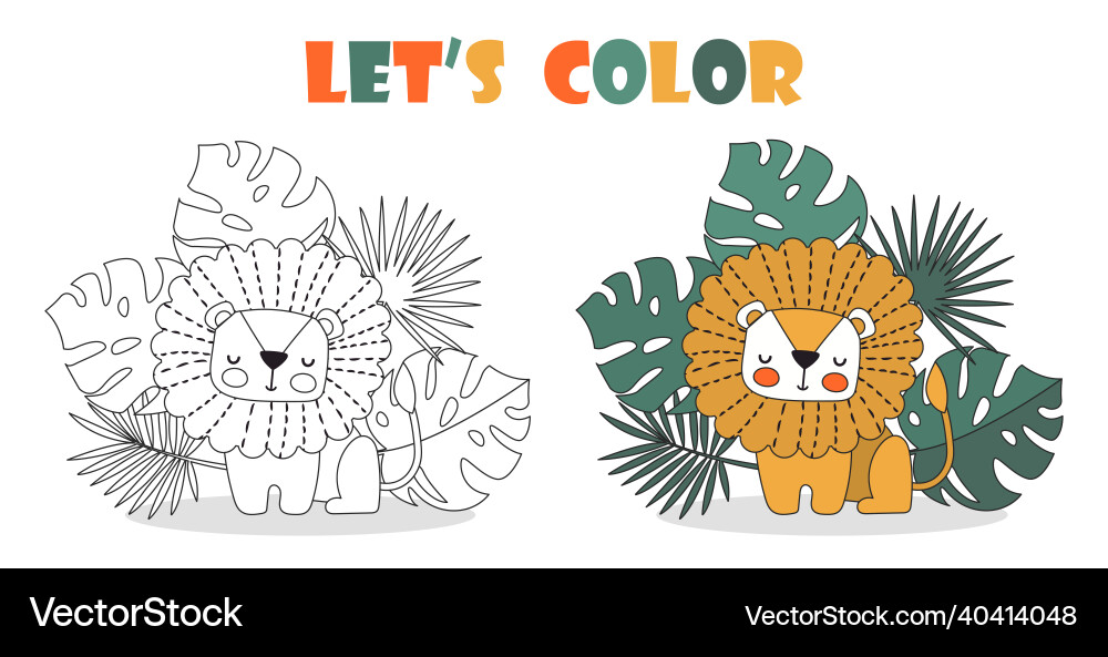 Coloring book page Royalty Free Vector Image - VectorStock