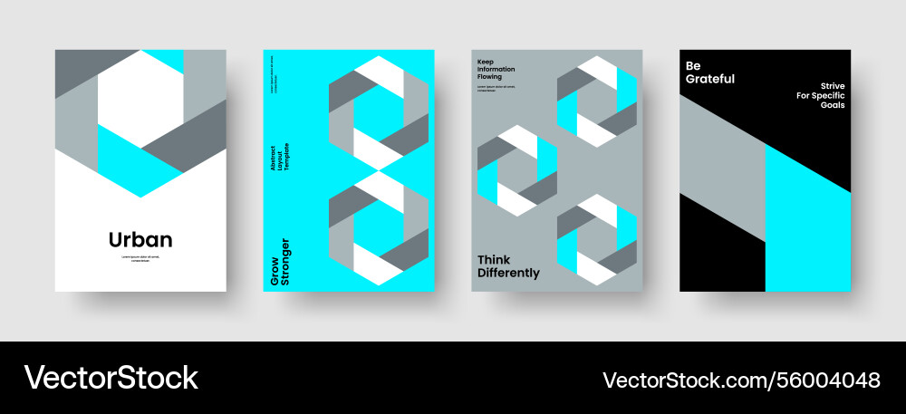 Creative poster template geometric flyer design Vector Image