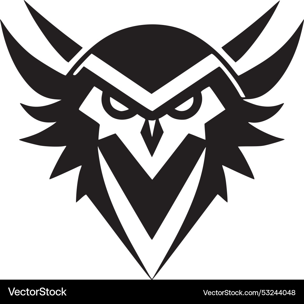 Falcon - black and white isolated icon Royalty Free Vector