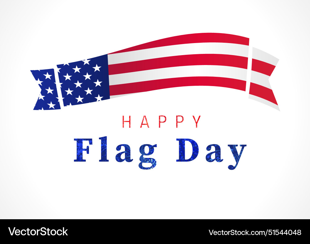 Happy Flag Day Banner Royalty Free Vector Image