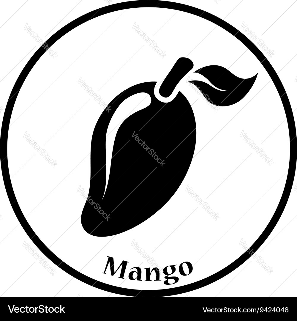Icon of mango Royalty Free Vector Image - VectorStock