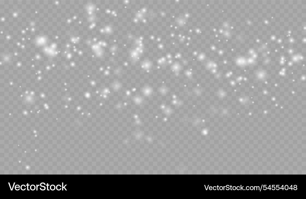 Realistic falling snow Royalty Free Vector Image