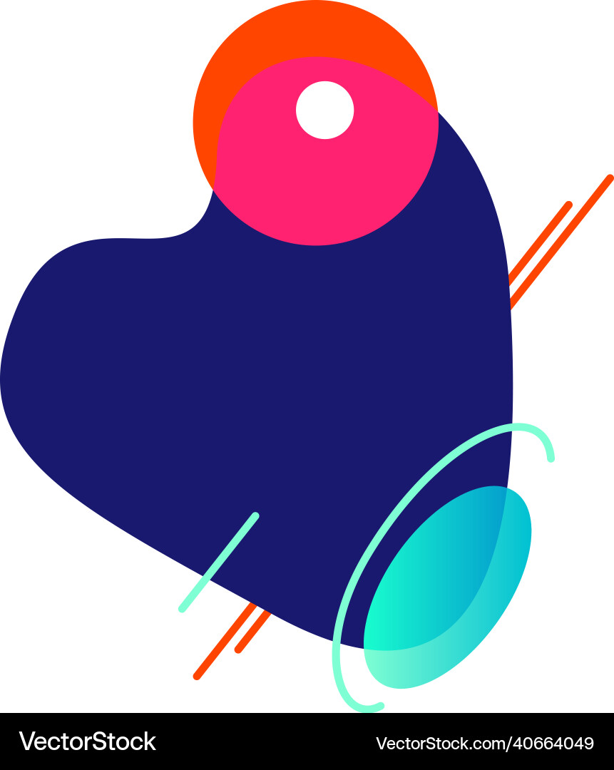 Abstract blue elements composition Royalty Free Vector Image