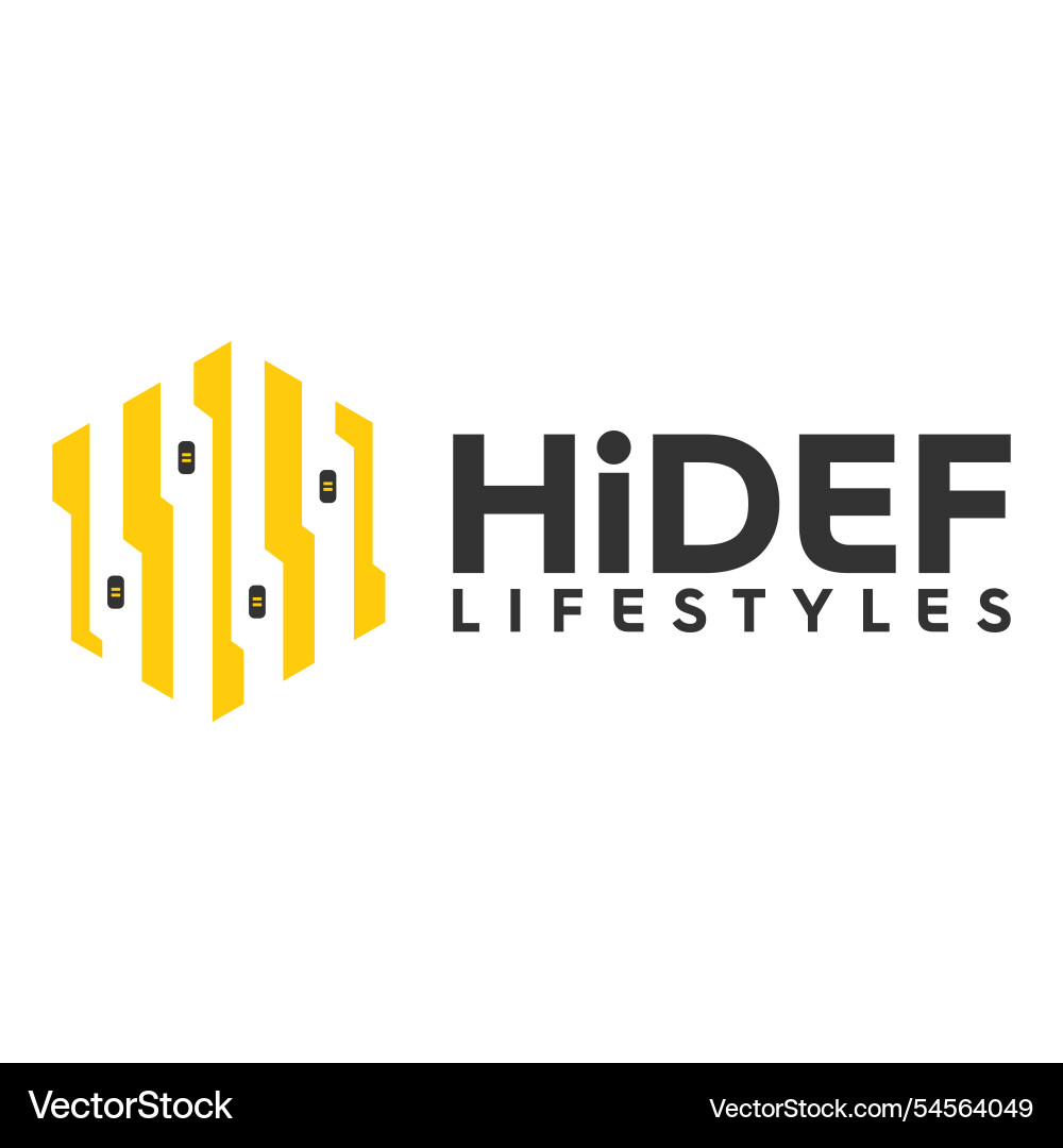 Abstract hexagon logo Royalty Free Vector Image