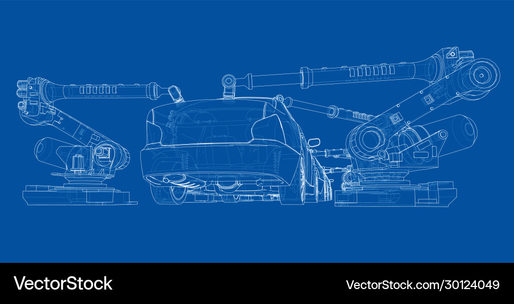 Assembly motor vehicle Royalty Free Vector Image
