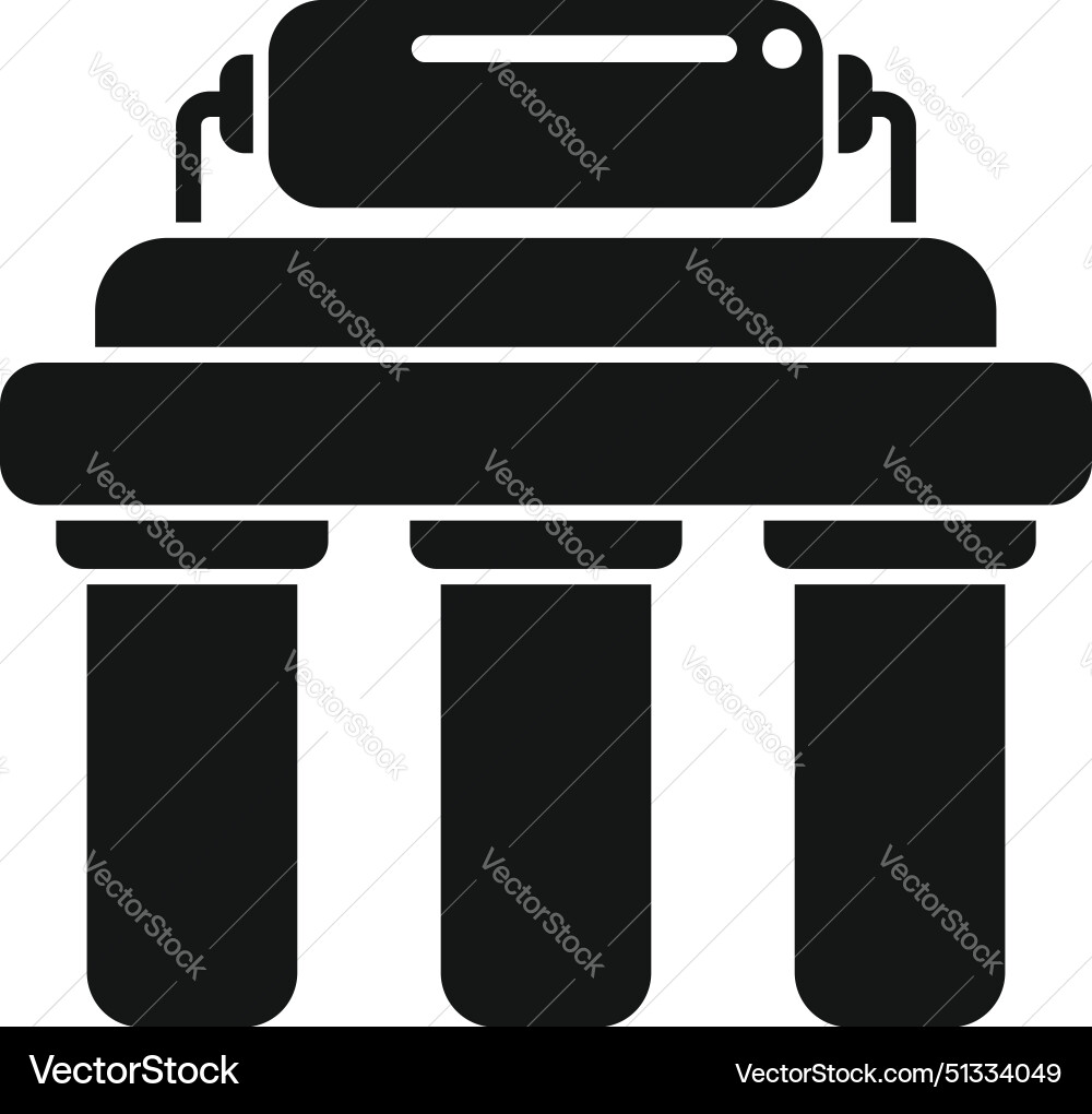 Black silhouette icon of a bench vice Royalty Free Vector