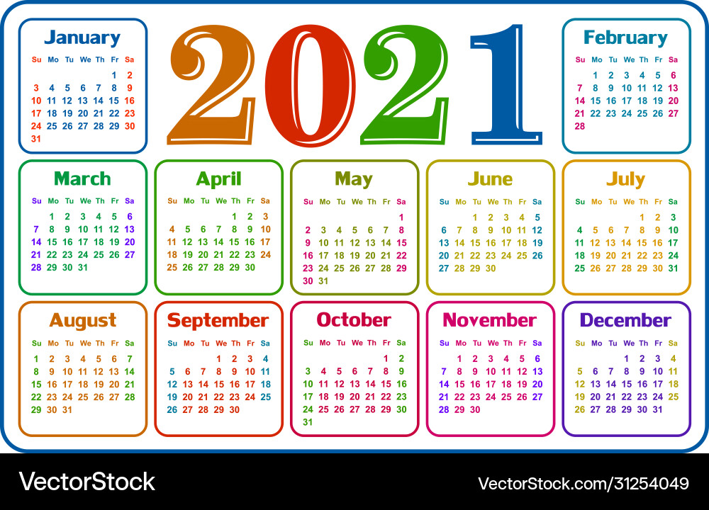 2021 Calendar