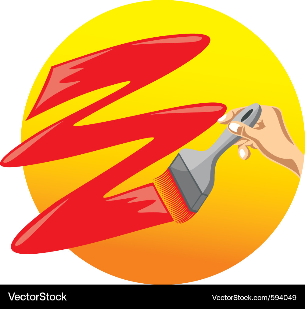 Paintbrush Icon Royalty Free Vector Image - VectorStock