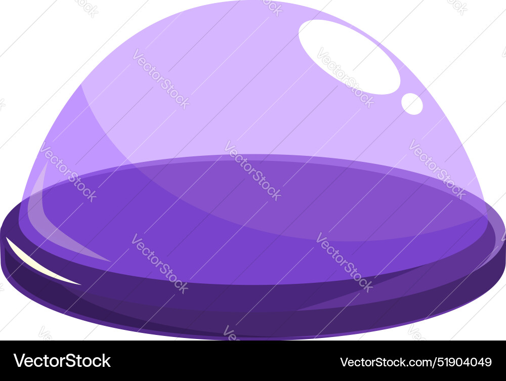 Purple force field dome protecting from attack Vector Image