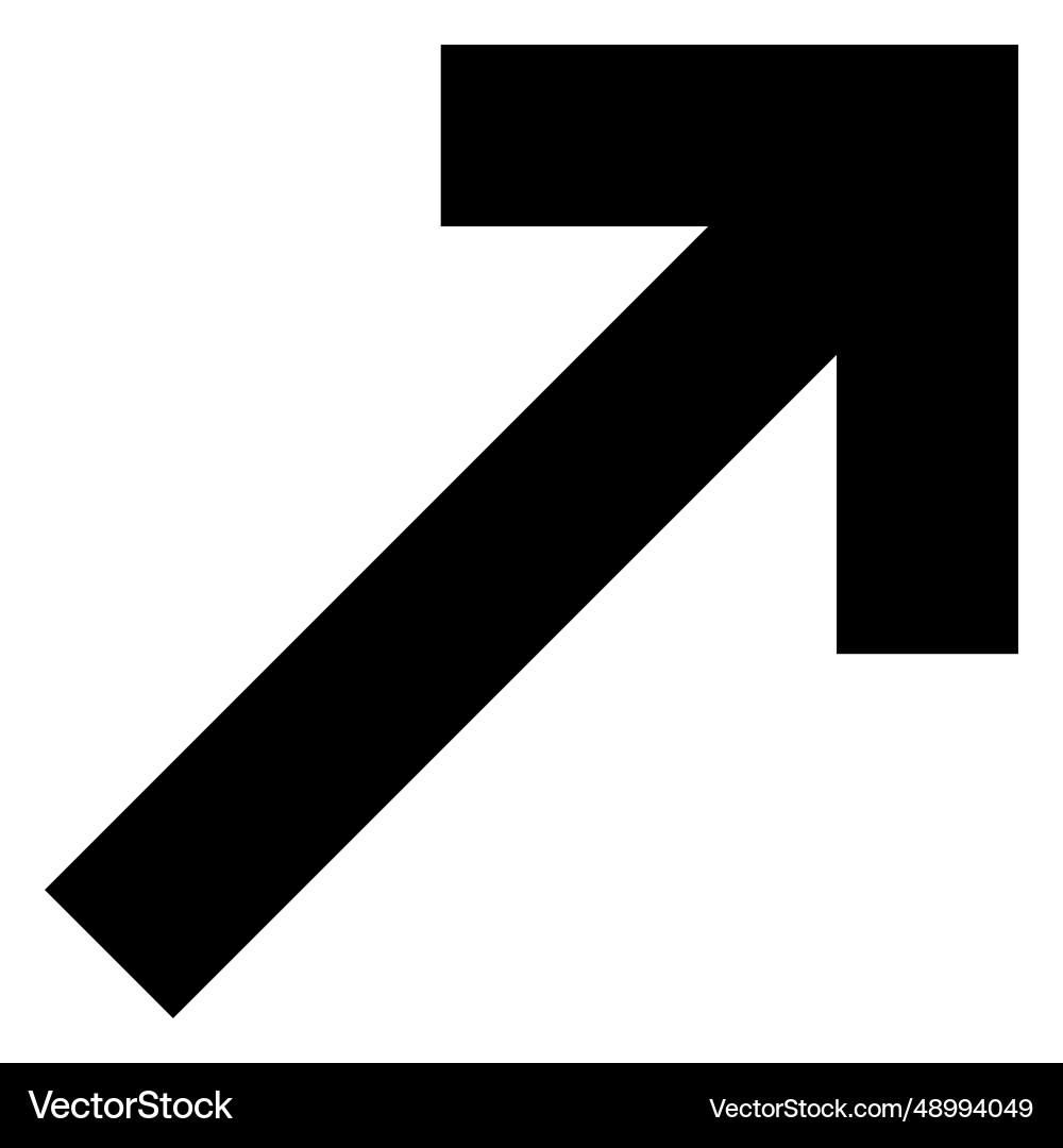 Right corner arrow 4 Royalty Free Vector Image