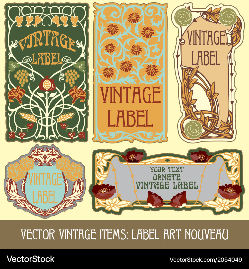 Vintage items Royalty Free Vector Image - VectorStock
