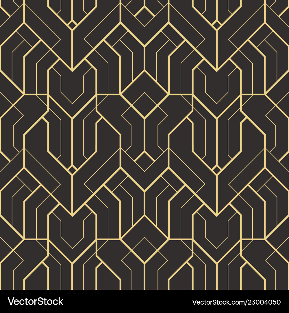 Geometric Art Deco Pattern Royalty Free Vector Image