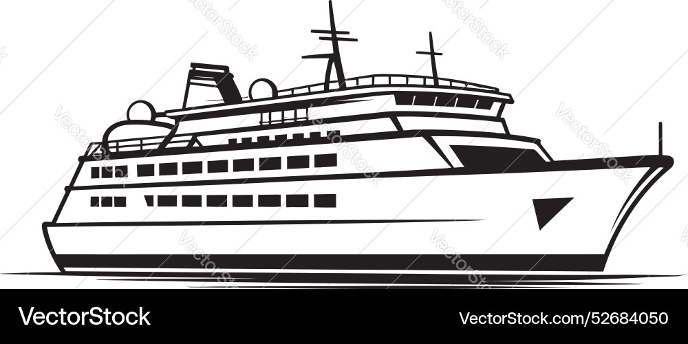 Harmony hull musical ship emblem for artists Vector Image