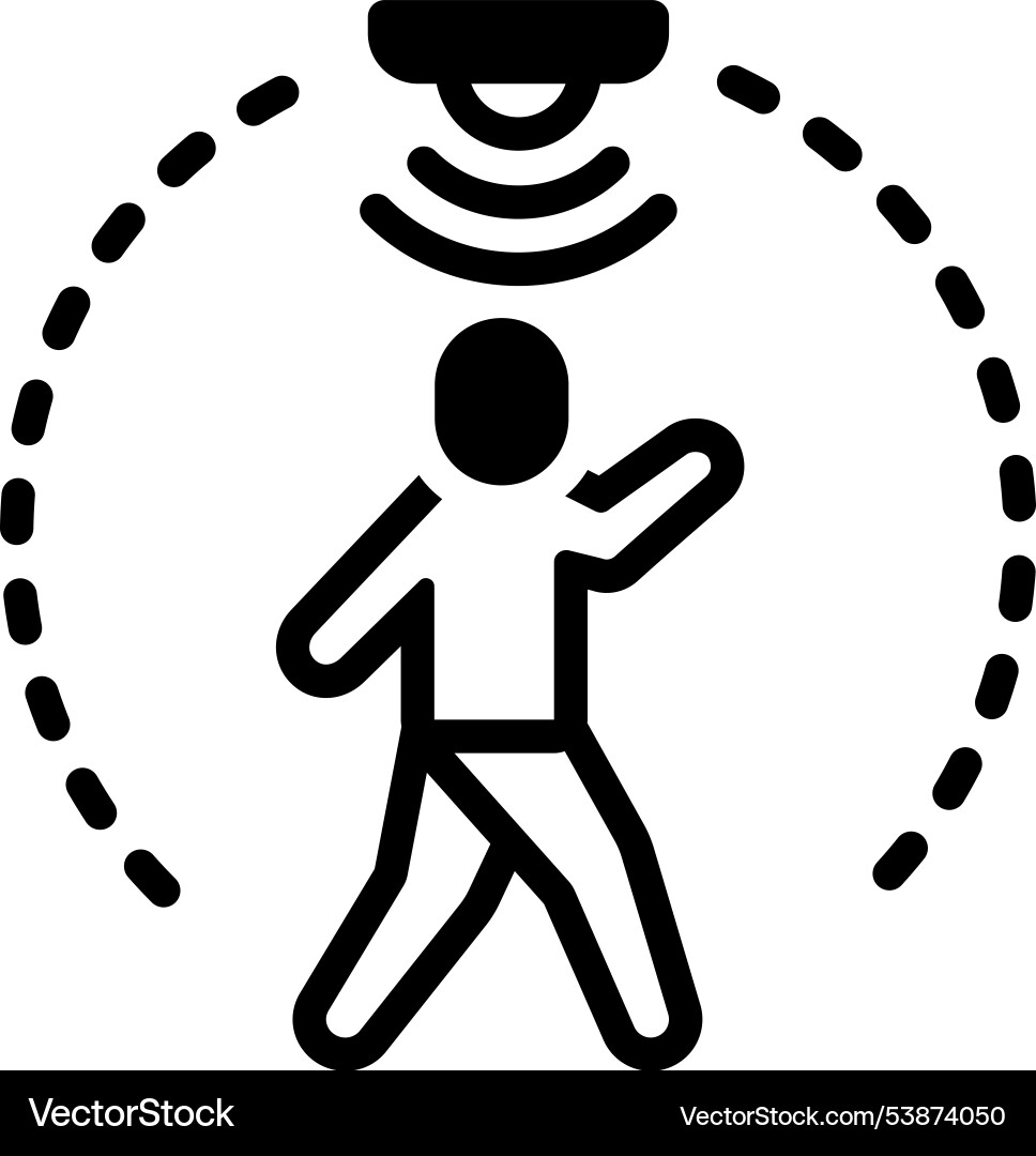 Motion sensor Royalty Free Vector Image - VectorStock