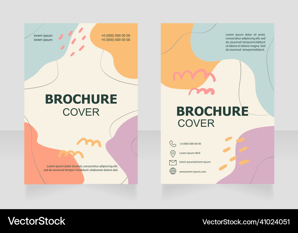 Art Auction Brochure Template Royalty Free Vector Image