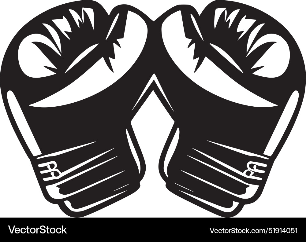 Boxing gloves - minimalist and flat logo Vector Image