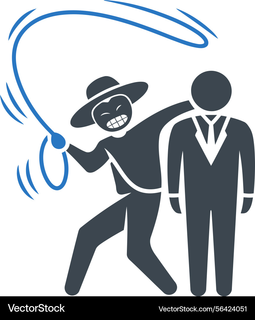 Bullying harassment icon Royalty Free Vector Image