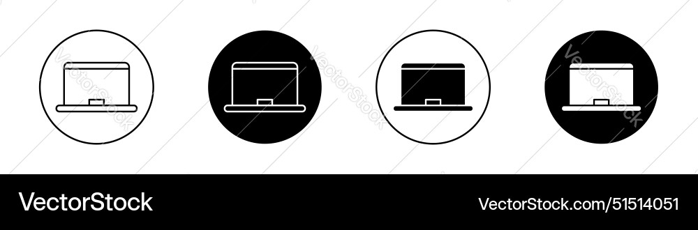 Laptop icon Royalty Free Vector Image - VectorStock
