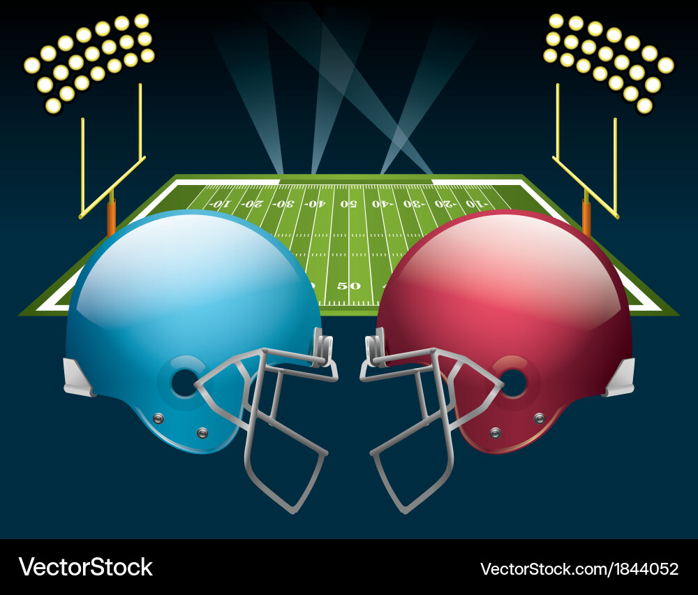 American football game Royalty Free Vector Image