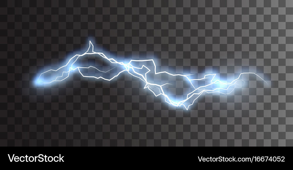 Thunderbolt or lightning visual effect for design Vector Image